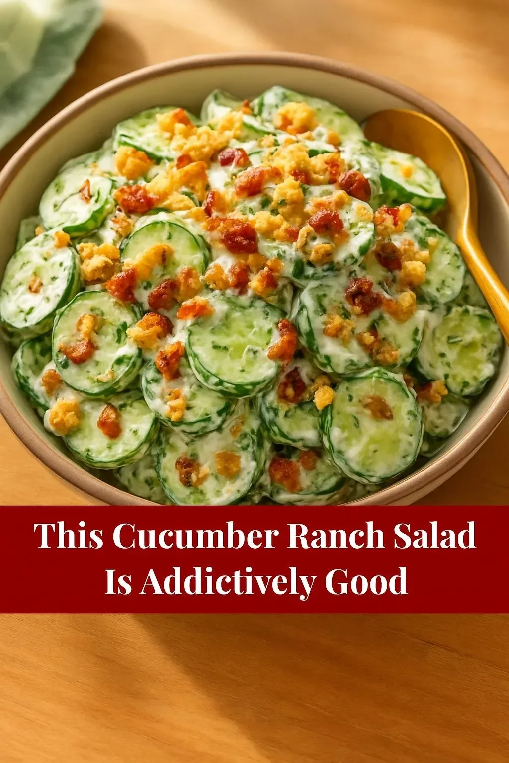 Crispy Cucumber Ranch Salad